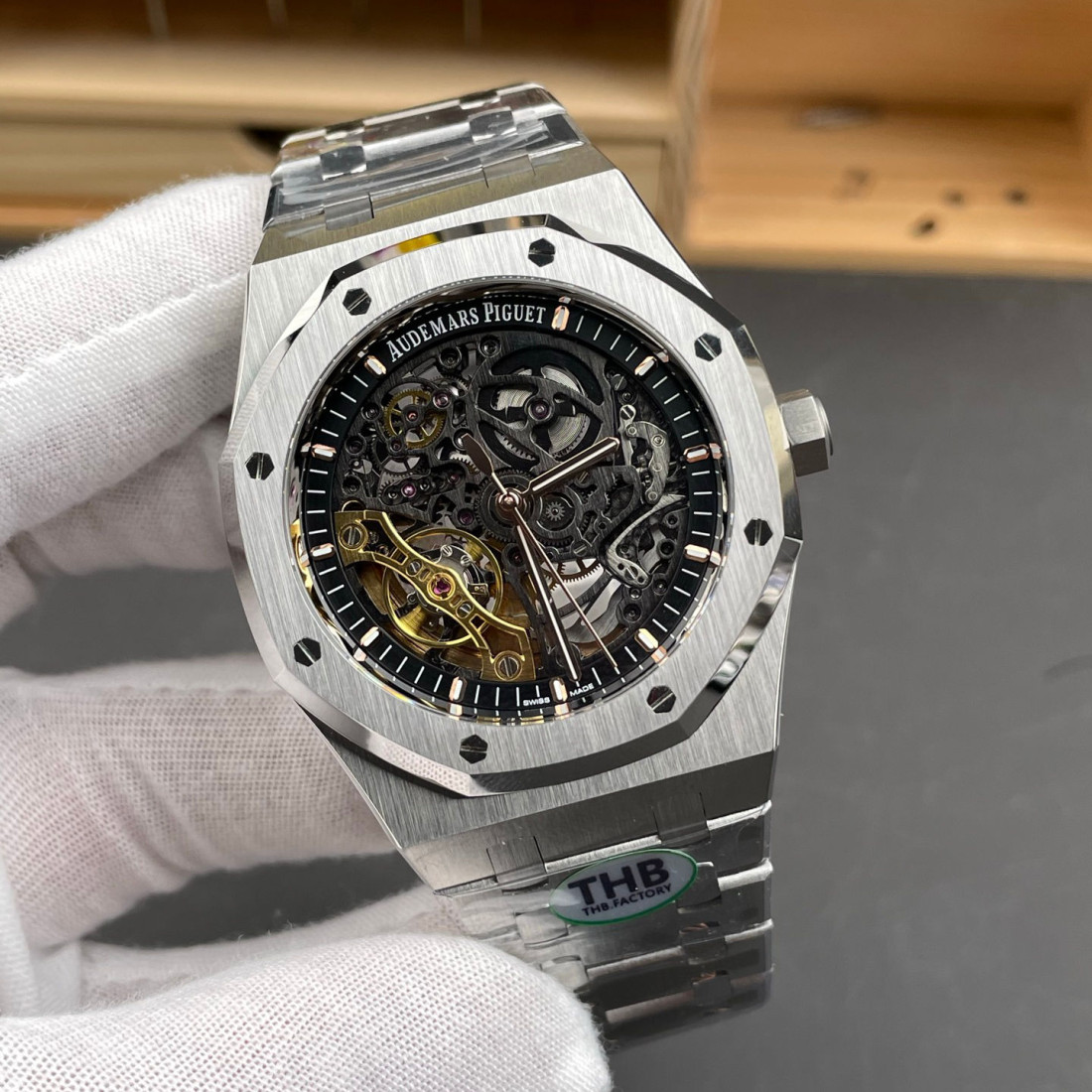 Audemars Piguet - Royal Oak 15407 41mm SS/SS Skeleton Dial THBF SH3132 ...