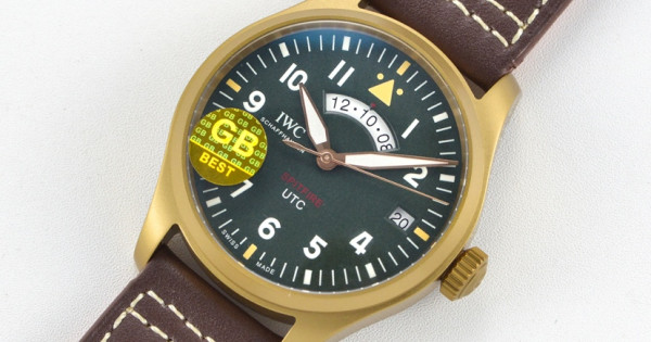 IWC - Pilot UTC Spitfire Ed MJ271 41mm BR/LE Grn GBF 1:1 A2836